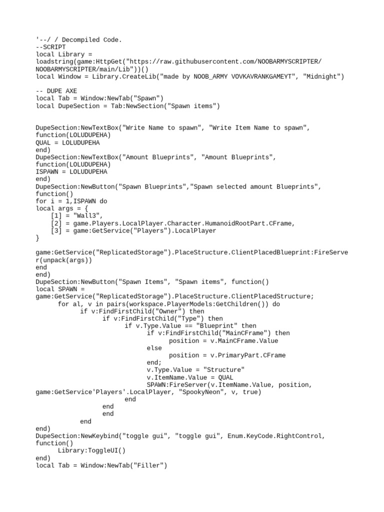 NoobArmy Script | PDF | Human–Computer Interaction | Computer Science