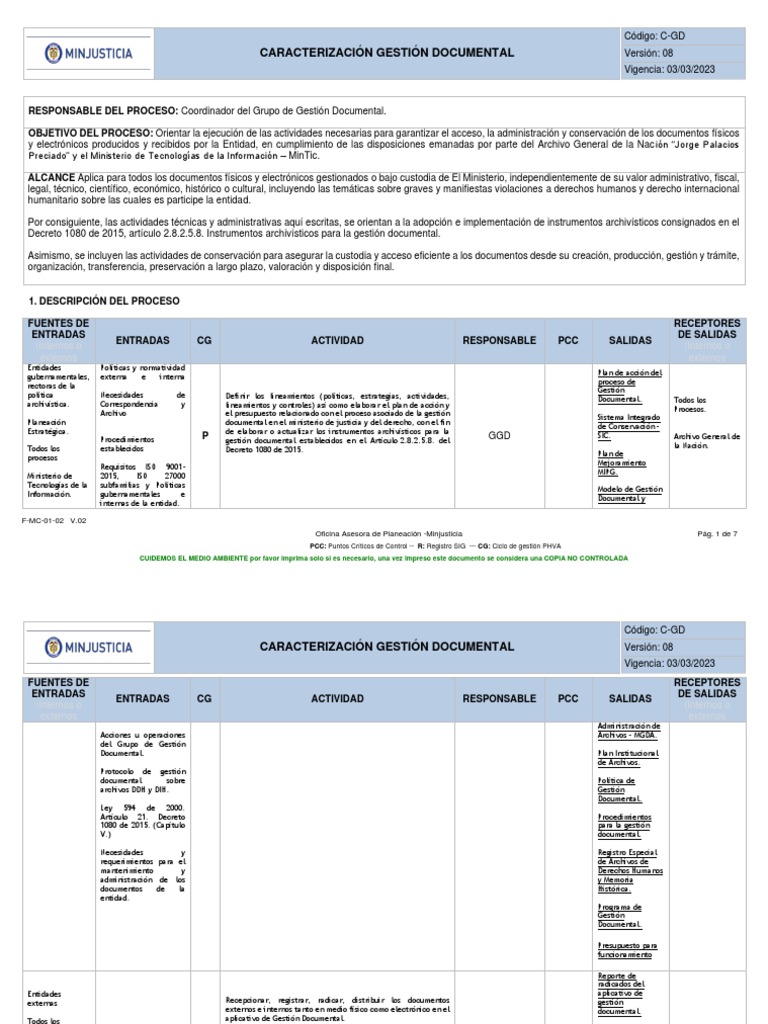 Gestión Documental | PDF | Gestión de registros | Planificación