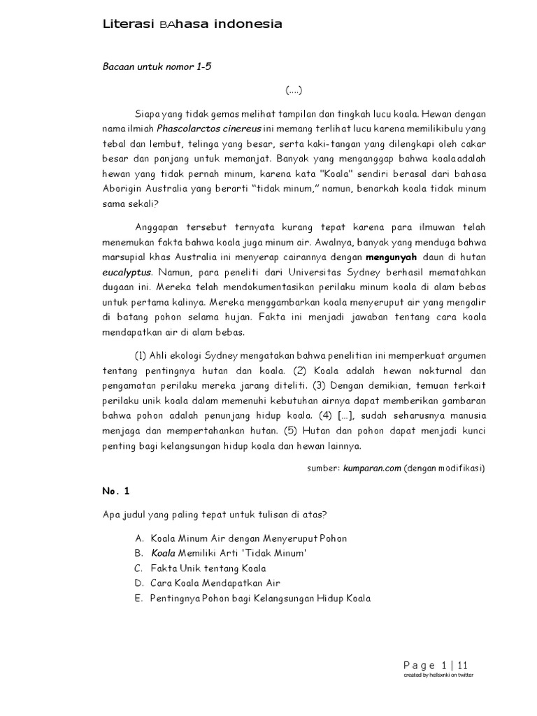 Literasi B.ind | PDF