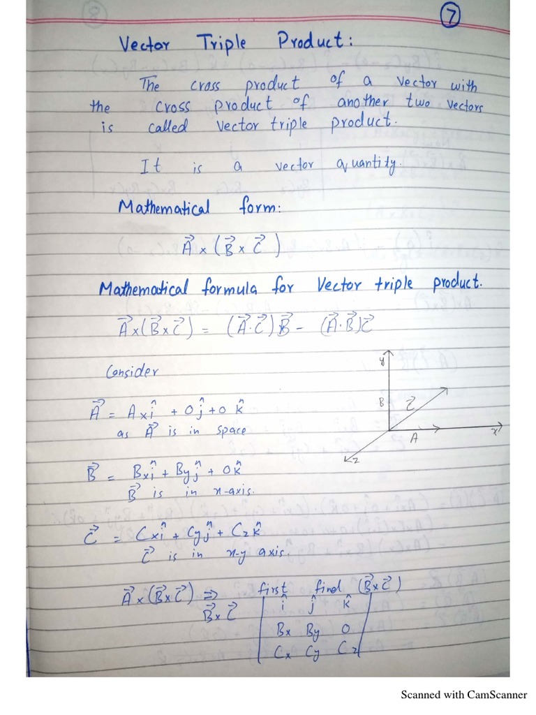 Vector Triple Product | PDF