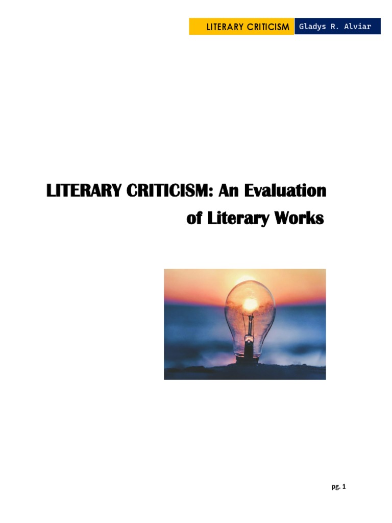 Literary Criticism | PDF | Classics | General Fiction