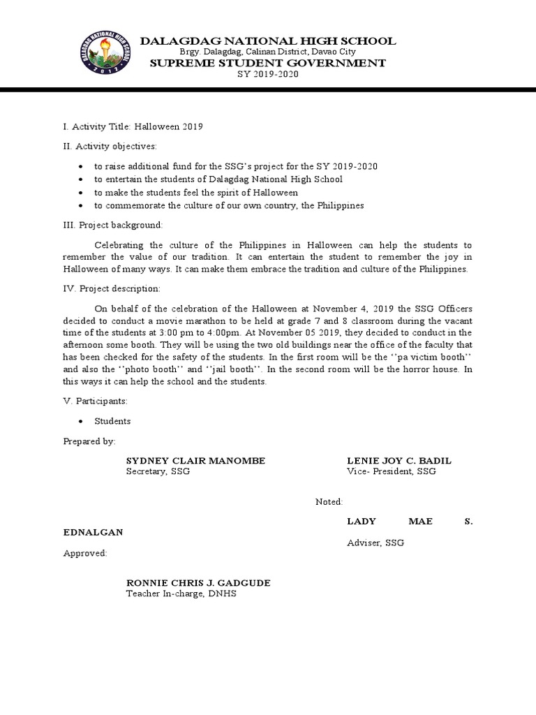 Ssgproject Proposal Pdf
