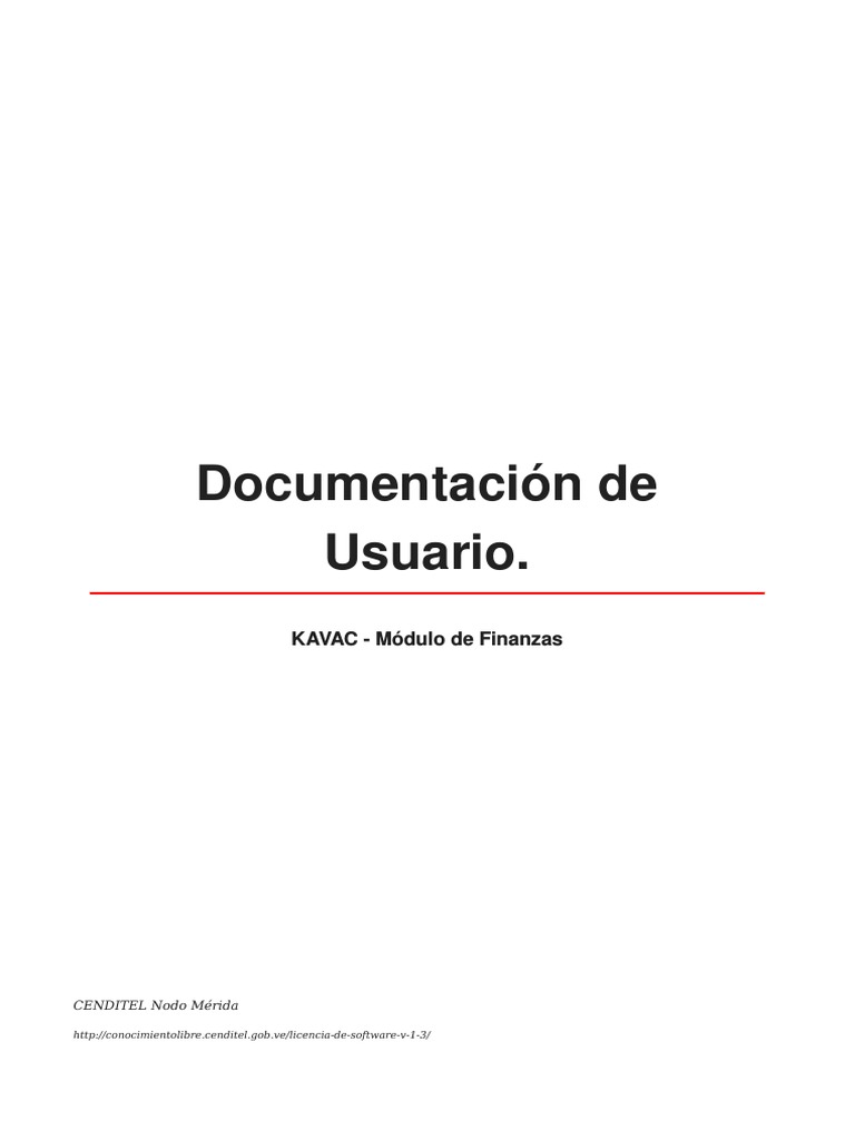 Manual de Usuario: Módulo de Finanzas KAVAC | PDF | Contabilidad | Bancos