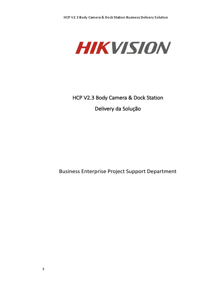 HCP V2.3 Body Camera Dock Setup Guide | PDF | Business | Technology & Engineering