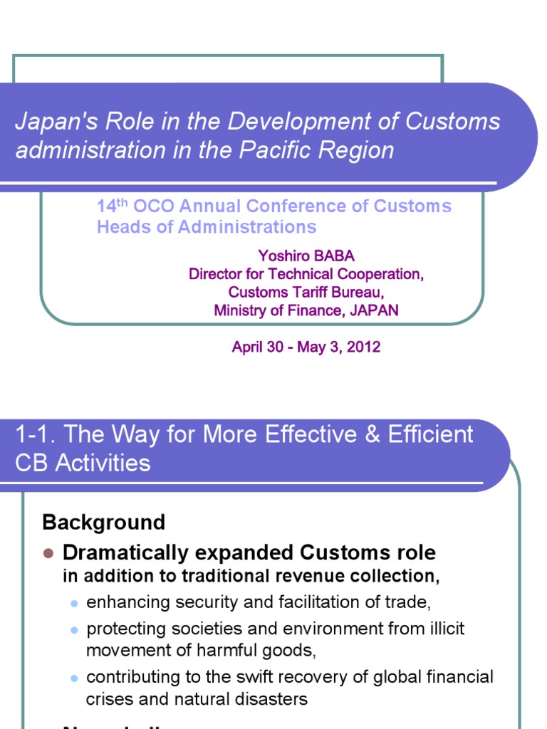 Annual Conference Japan Customs PDF | PDF | Customs | Economies