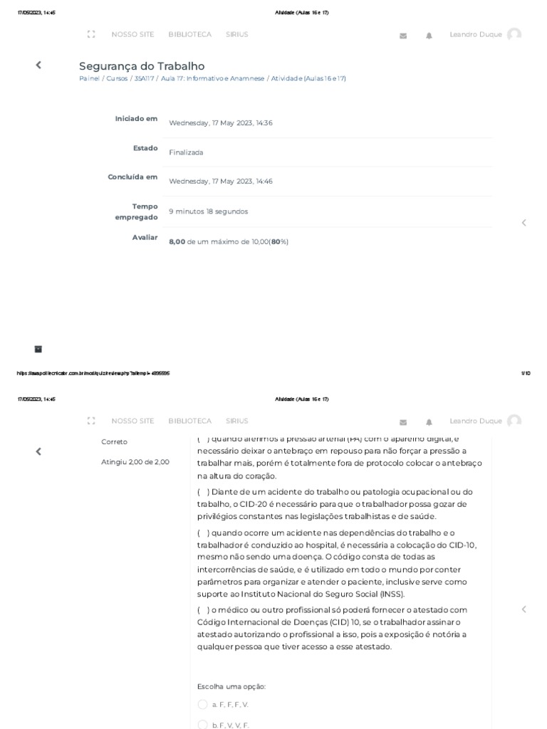 Atividade (Aulas 16 e 17) | PDF | Gripe | Epidemiologia