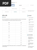 Conversion Table DN To Inch (NPS) For Measuring Pipe Diameters | PDF ...