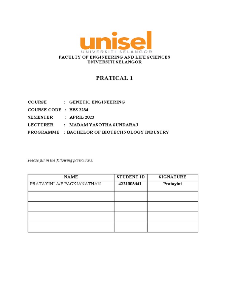 Ge Lab 1 | PDF | Growth Medium | Bacteria