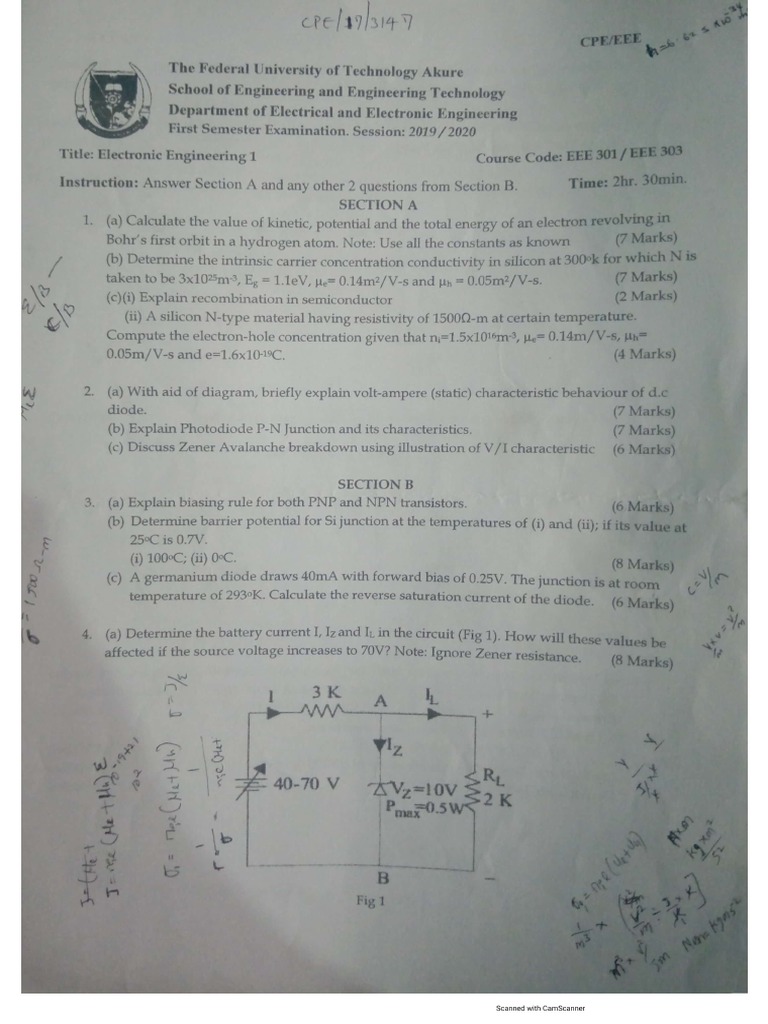 300 Level Past Questions | PDF