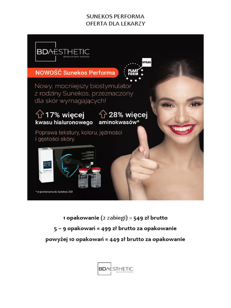 Sunekos Performa Oferta New | PDF