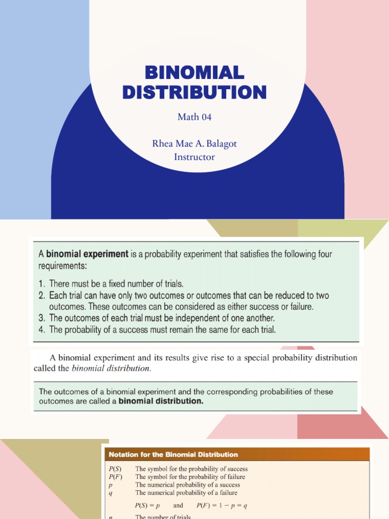Binomial Distribution 2F | PDF