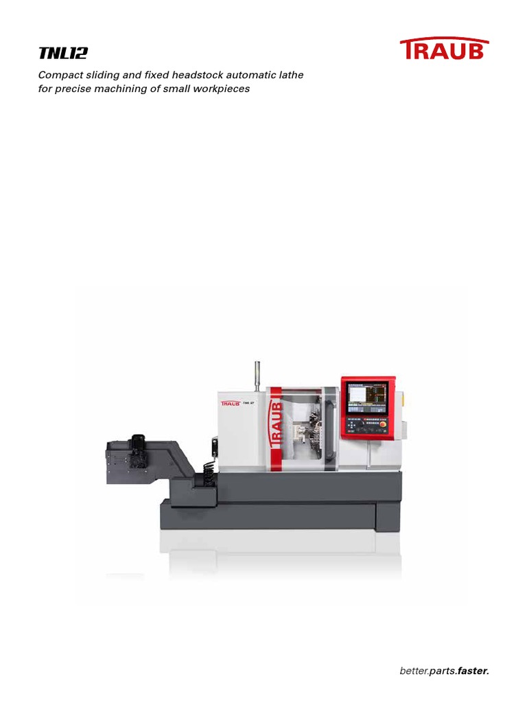 Traub Tnl12 en | PDF | Machines | Manufactured Goods