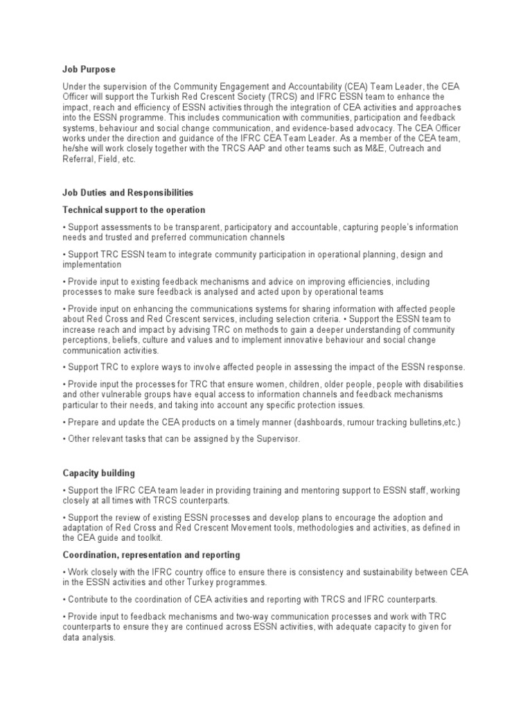 Accountability Officer | PDF | Communication | Community