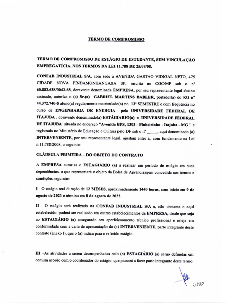 TCE - Gabriel Martins (Assinatura Faculdade) | PDF