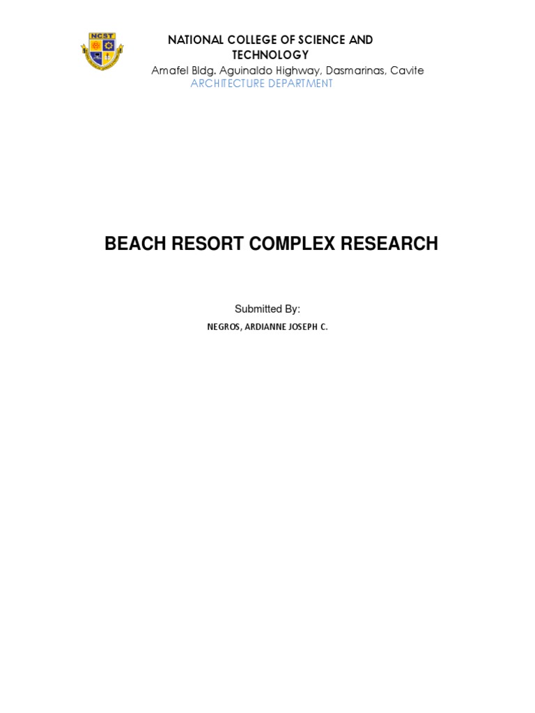 Beach Resort Complex Research | PDF | Earth Sciences | Physical Geography