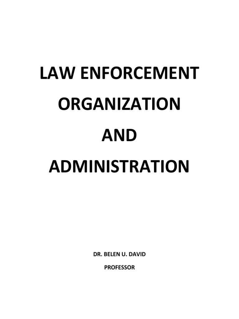 Law Enforcement | PDF | Police | Governance