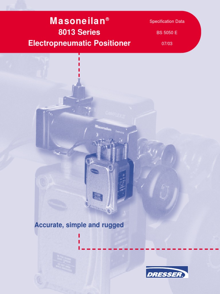 Masoneilan: 8013 Series Electropneumatic Positioner | PDF | Applied And ...