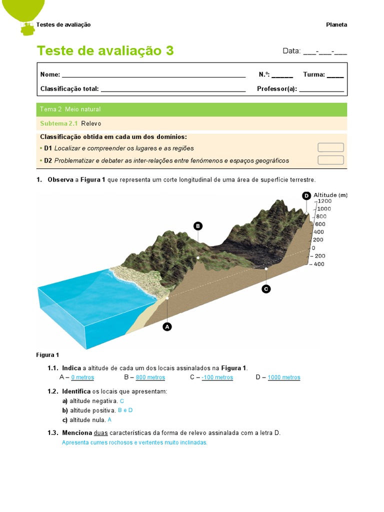 Geo - 7 Relevo Sol | PDF | Erosão | Terreno