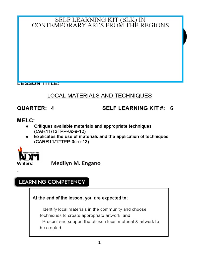 Cpar Q1 SLK6 | PDF | Creativity | Furniture