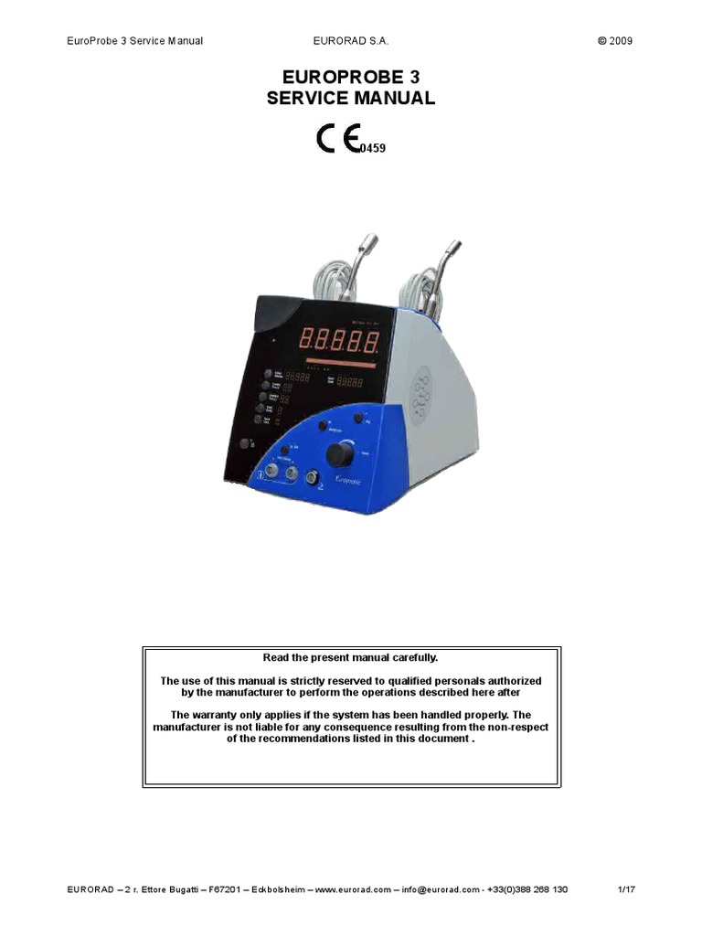 EuroProbe 3 Service Manual Guide | PDF | Power Supply | Electricity