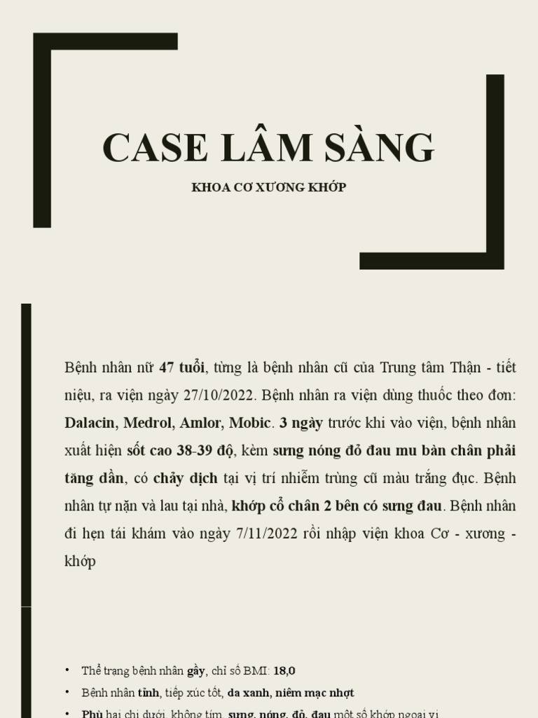 Case Lâm Sàng | PDF