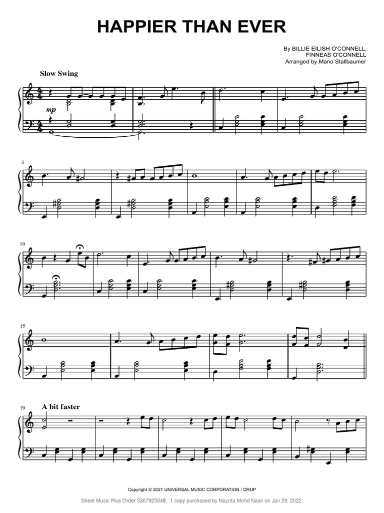 Happier Than Ever | PDF | Performing Arts