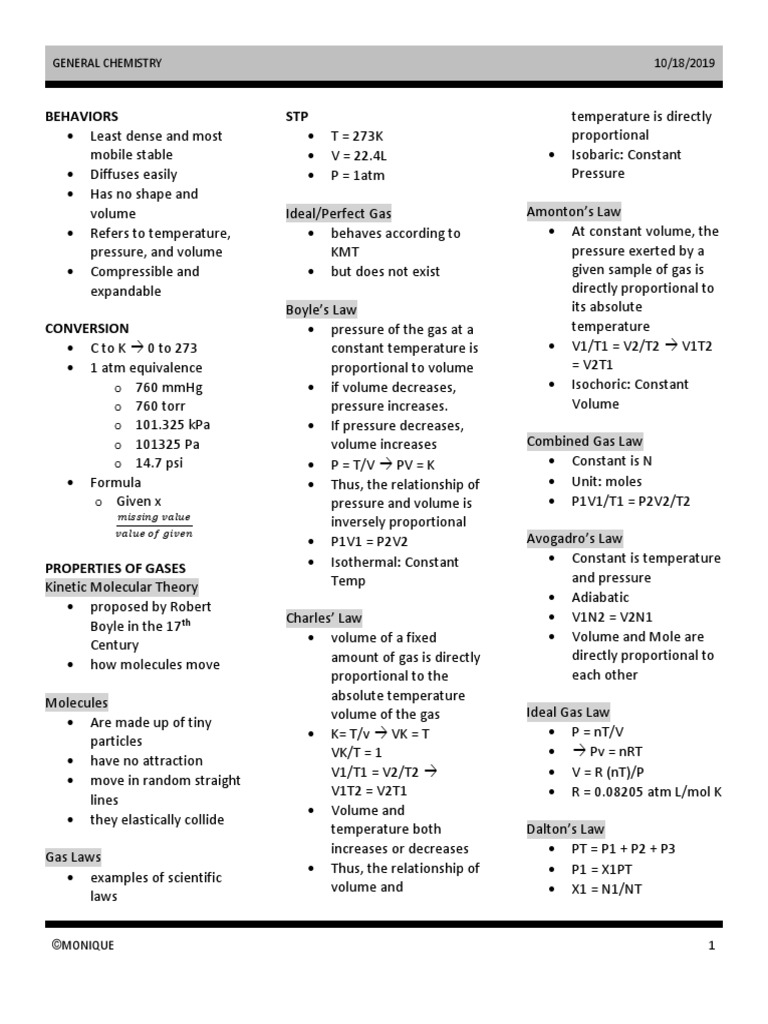Unit 4 Chemistry | PDF | Gases | Alkene