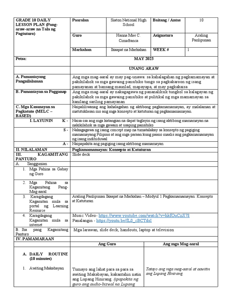 Grade 10 4th Quarter | PDF