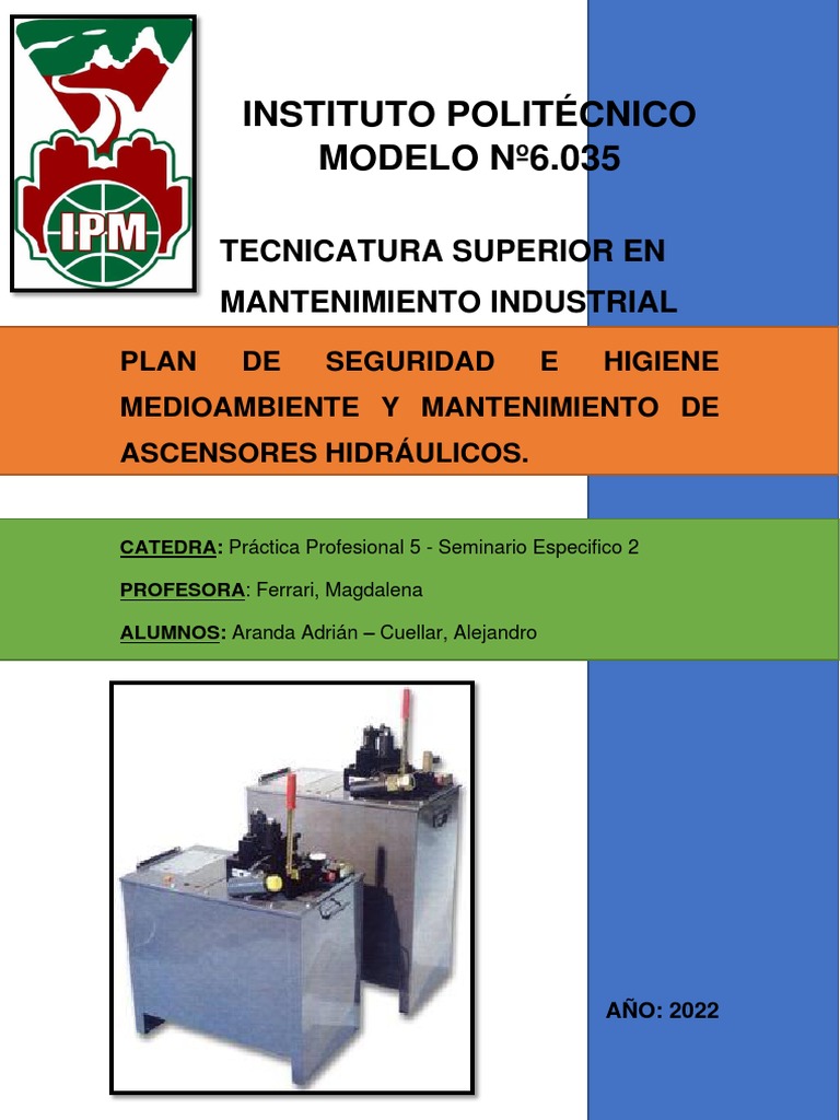 Practica 5 PROYECTO FINAL | PDF | Ascensor | Bomba