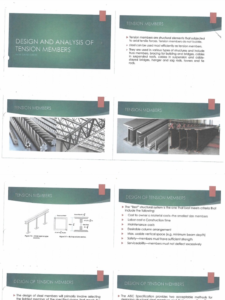 Notes For Principles of Steel Design | PDF