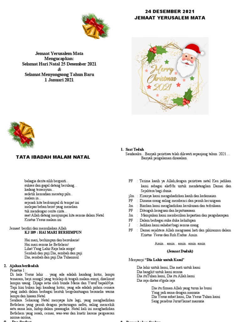 Tata Ibadah Malam Natal | PDF
