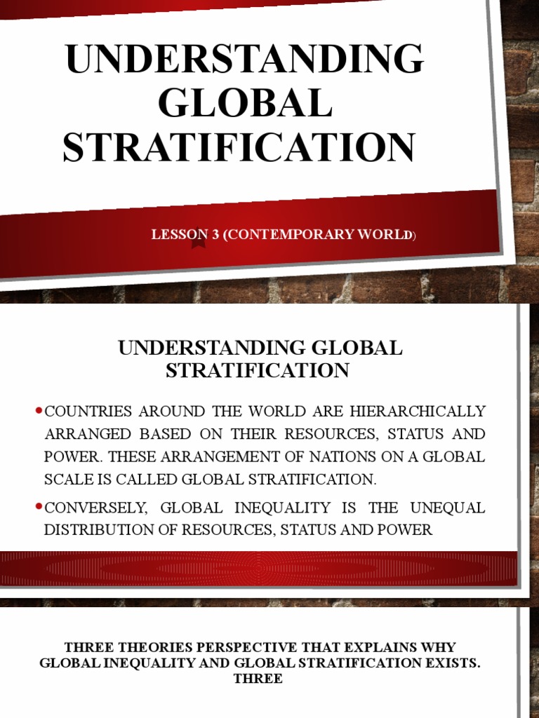 Global Stratification Theories Explained | PDF | Social Stratification ...