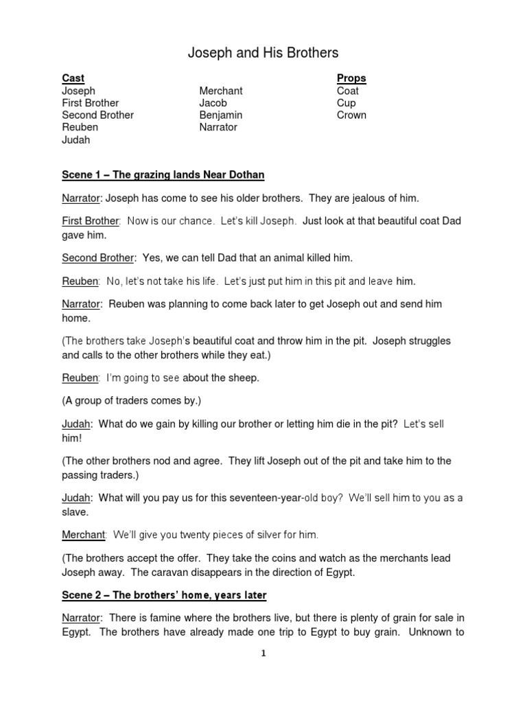 Joseph and His Brothers | PDF | Jacob