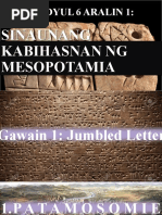 Ang Pagsisimula NG Mga Kabihasnan Sa Daigdig (Grade8) | PDF