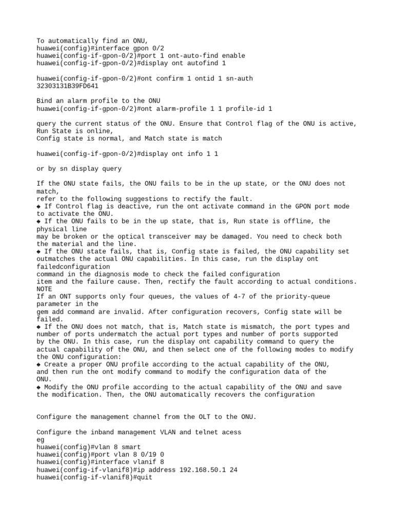 Olt - Onu Configd | PDF | Computer Engineering | Networking Standards Olt - Onu Configd | PDF | Computer Engineering | Networking Standards