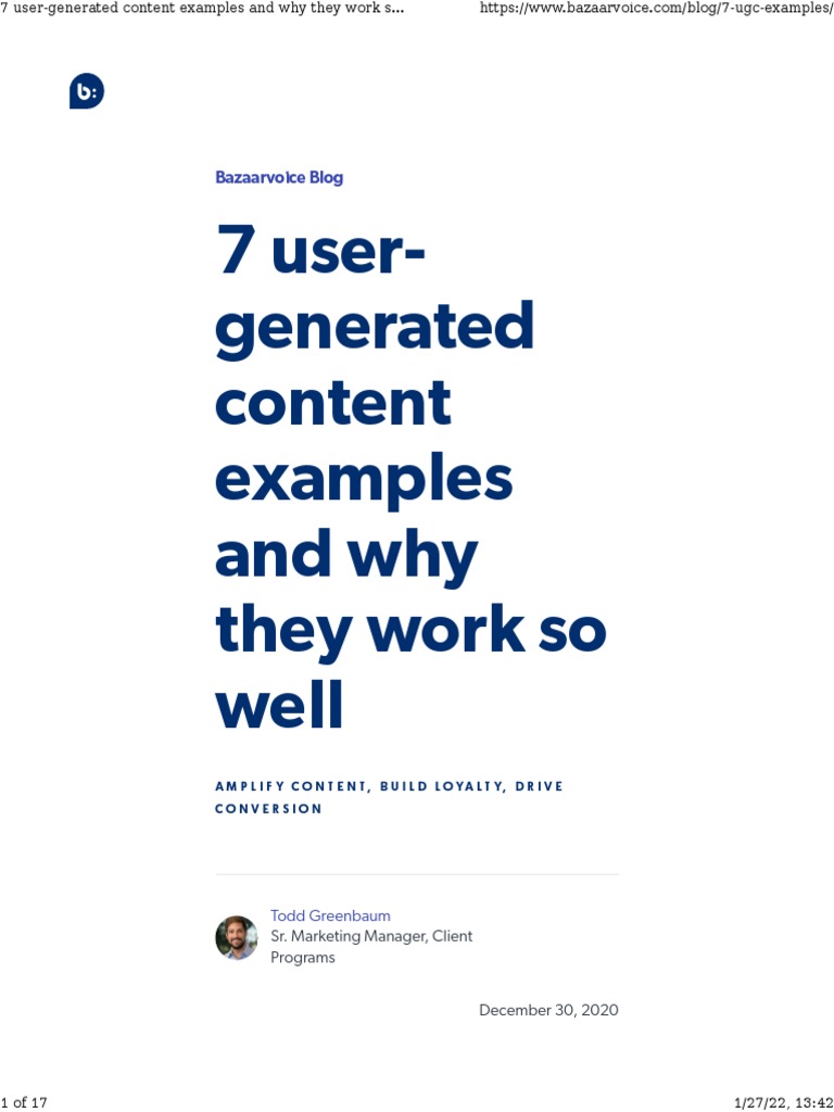 7 User-Generated Content Examples and Why They Work So Well ...