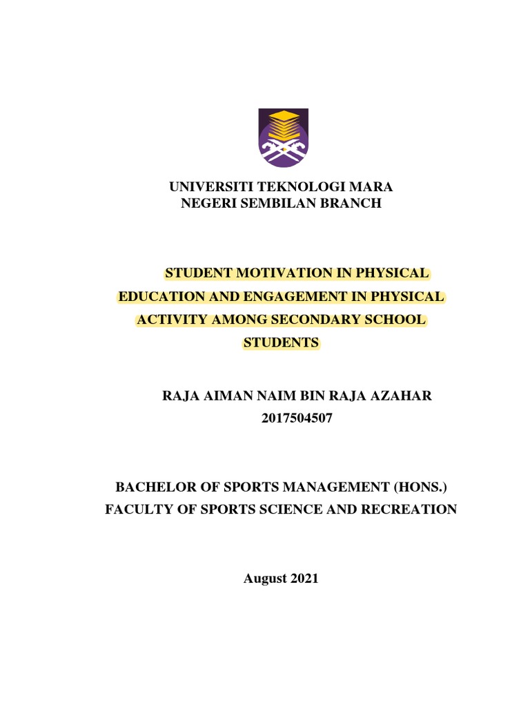 Final Thesis Raja Aiman Naim - Checked 1 | PDF | Methodology | Motivation