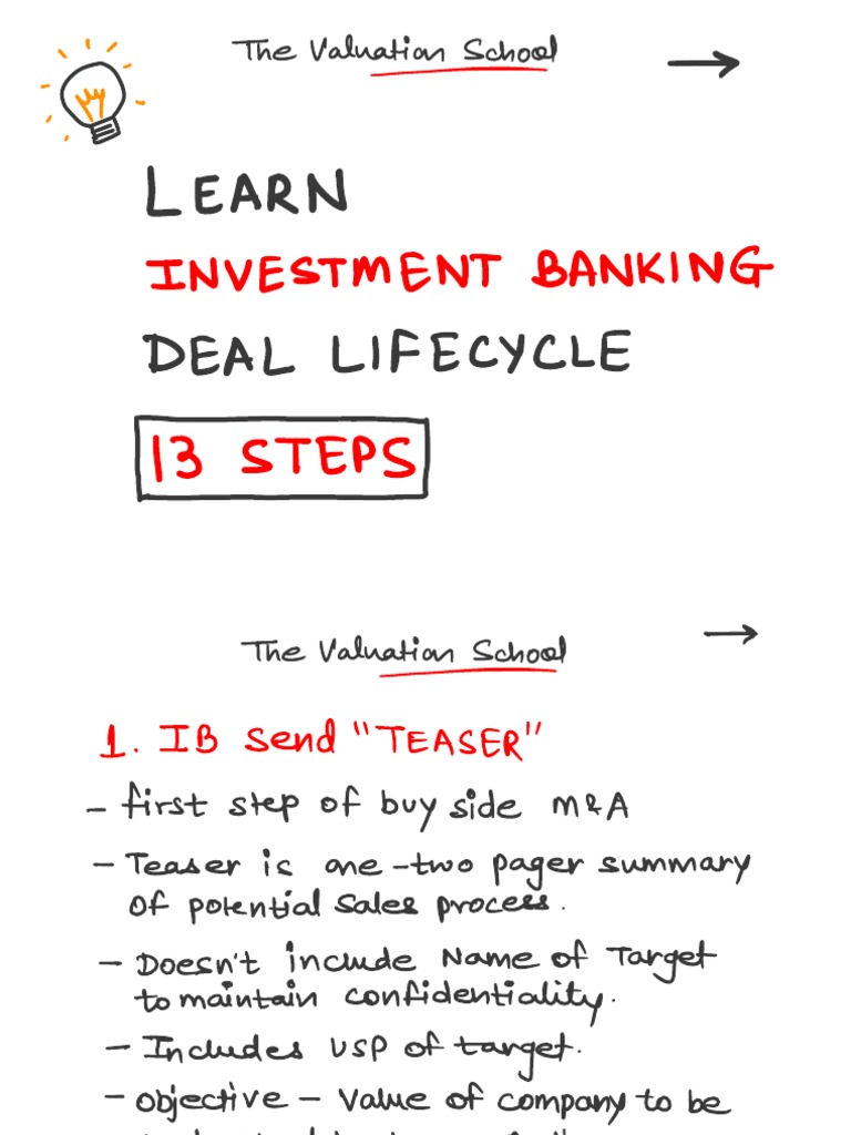 13 Key Steps in M&a Deal | PDF | Valuation (Finance) | Sales