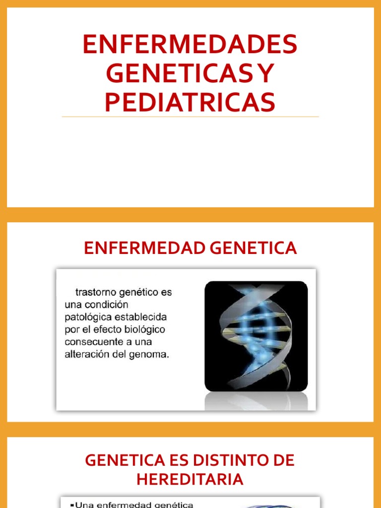 Enfermedades Geneticas y Pediatricas | PDF