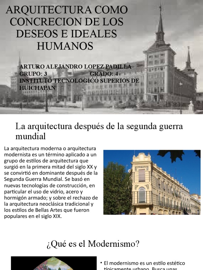 Arquitectura: Ideales Humanos y Modernismo | PDF | Estética