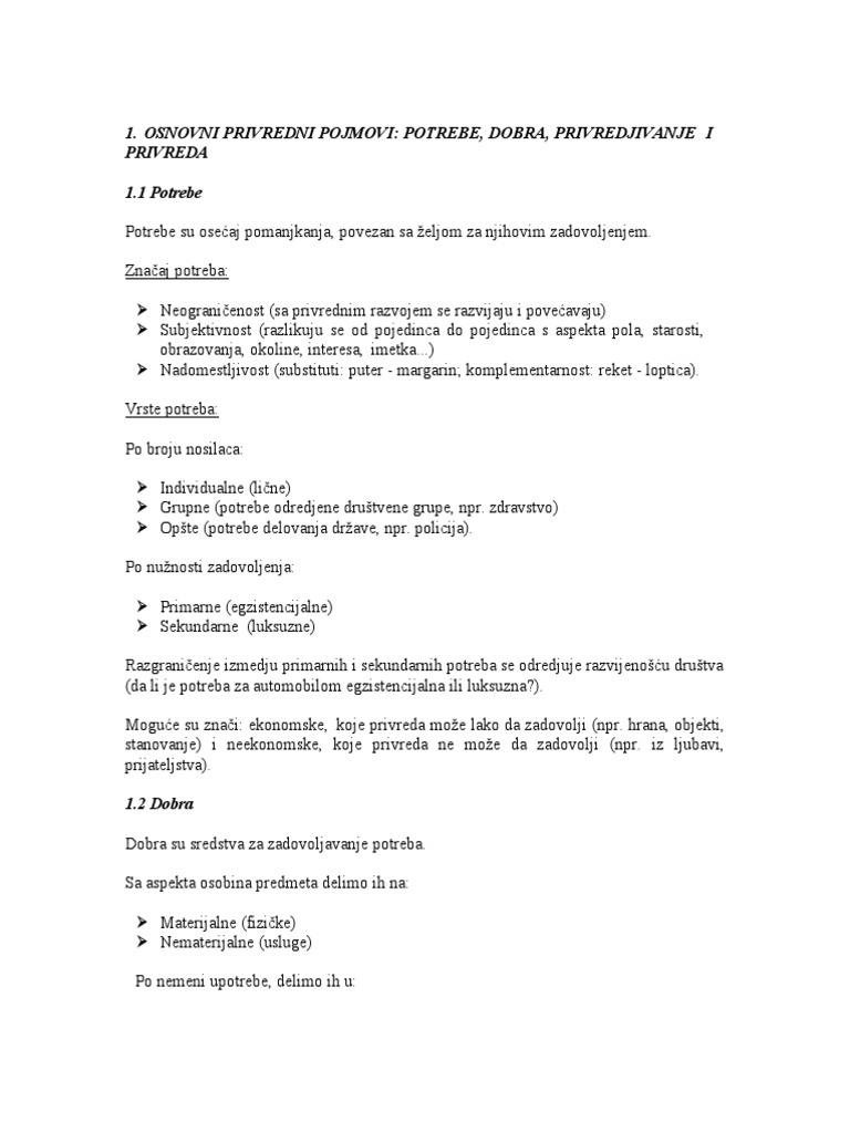 Ekonomika Preduzeca | PDF