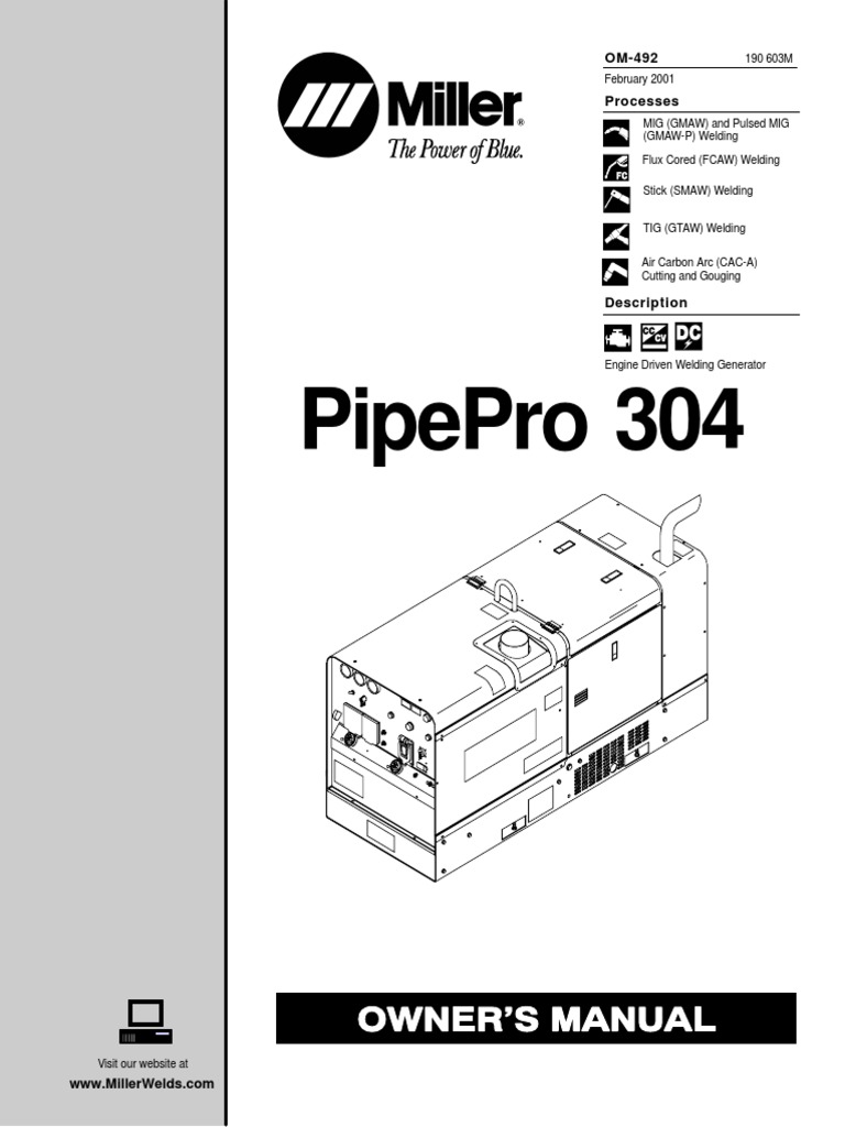 Miller Pipe Pro 304 | PDF | Welding | Construction
