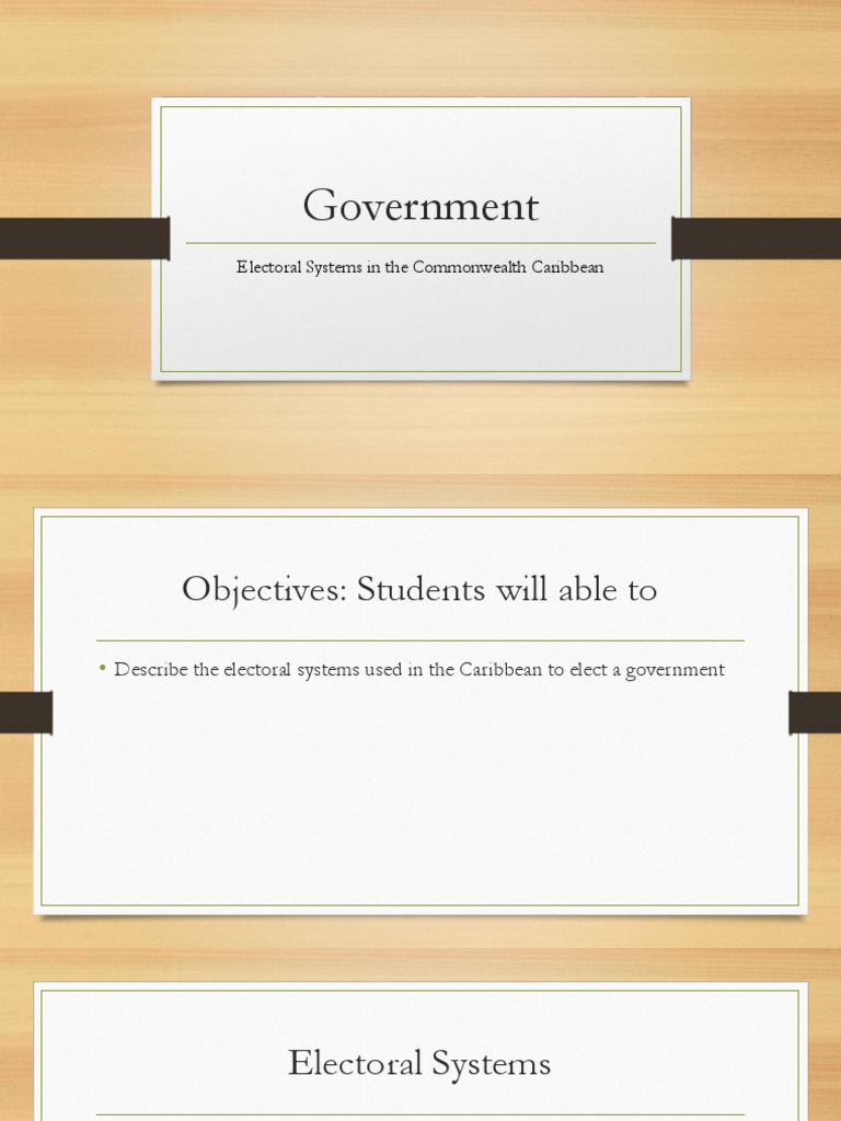 Electoral Systems in The Caribbean | PDF
