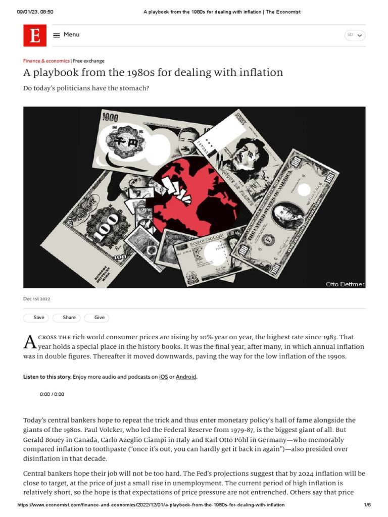 A Playbook From The 1980s For Dealing With Inflation | PDF | Cost Of ...