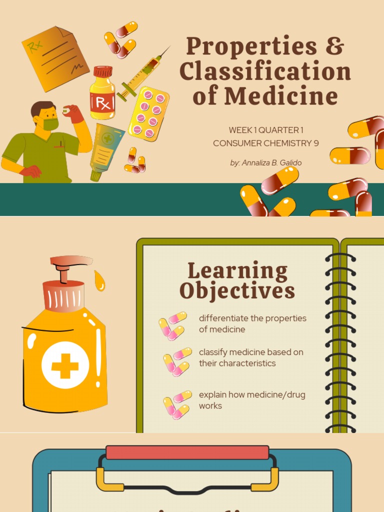 Properties Classification of Medicine | PDF | Chemical Bond | Receptor ...
