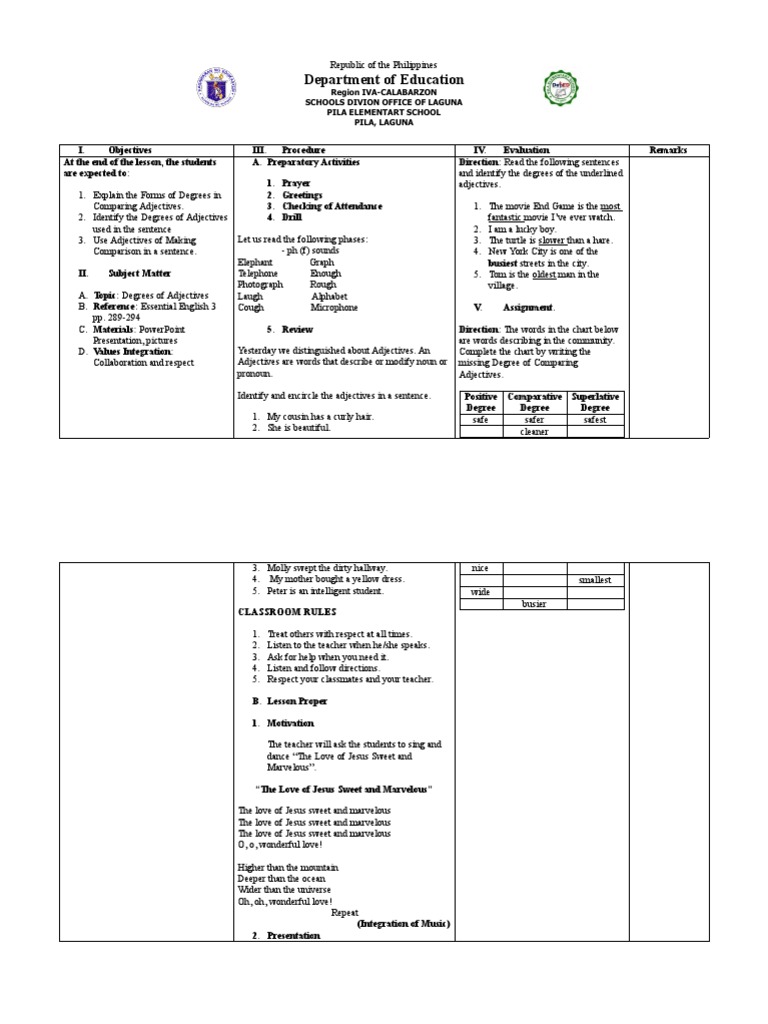 Adjectives Dll Pdf Adjective Monkey