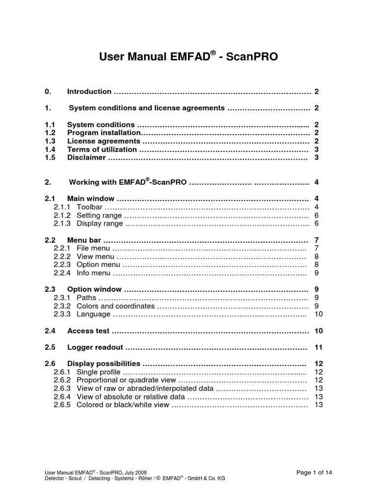 01 - EMFAD-Scan-PRO - ENG | PDF | Cursor (User Interface) | Window (Computing)