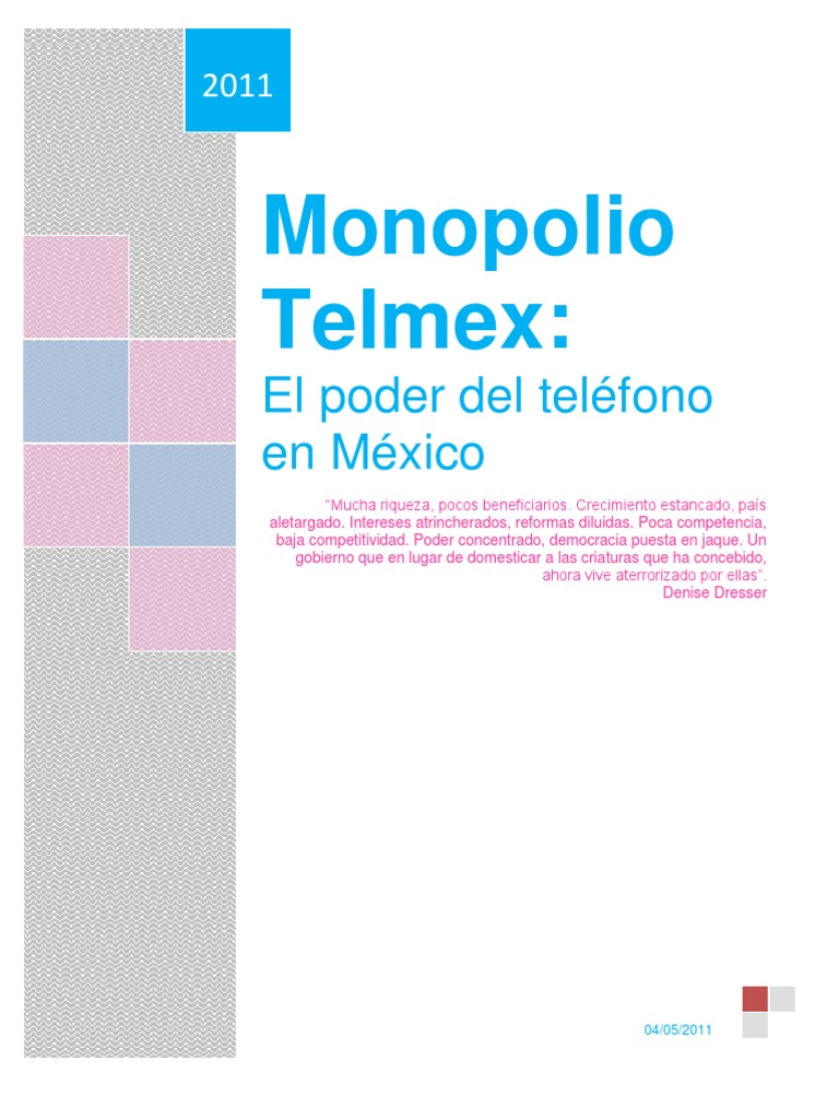 Monopolio Telmex | PDF | Monopolio | Mercado (economía)