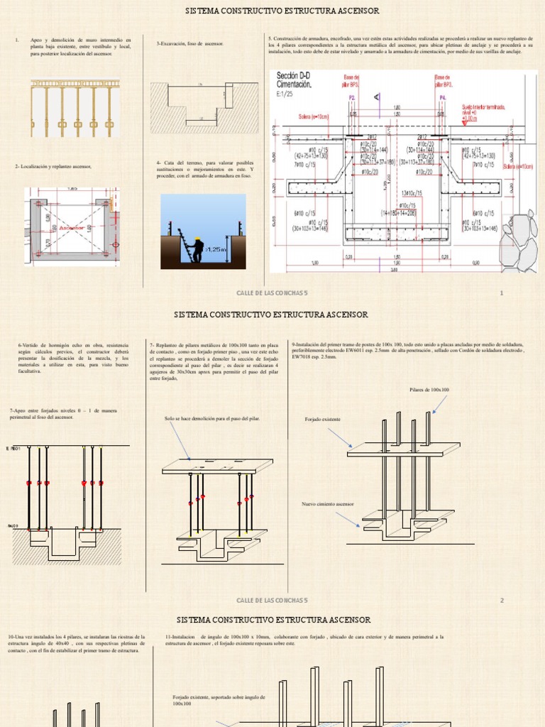 Sistema Constructivo Conchas | PDF | Fundación (Ingeniería) | Elementos arquitectónicos