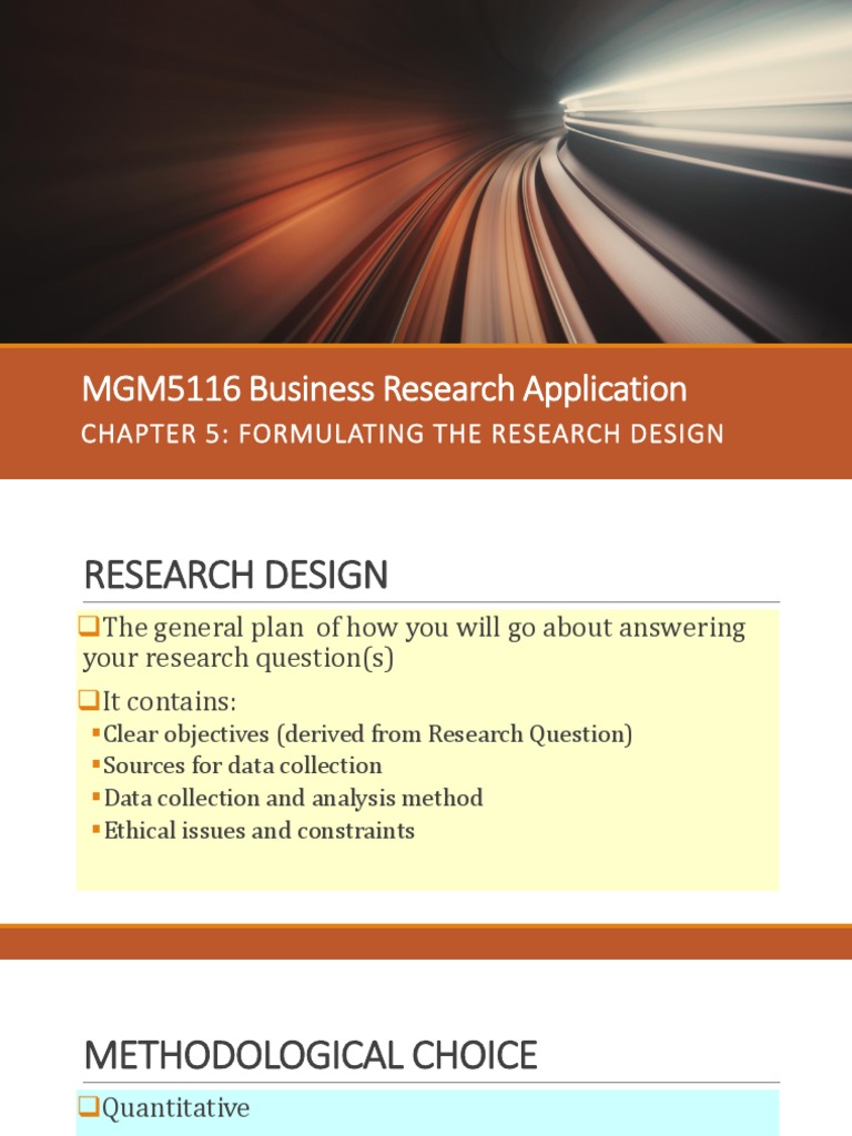 Chapter 5-Formulating The Research Design | PDF | Methodology ...